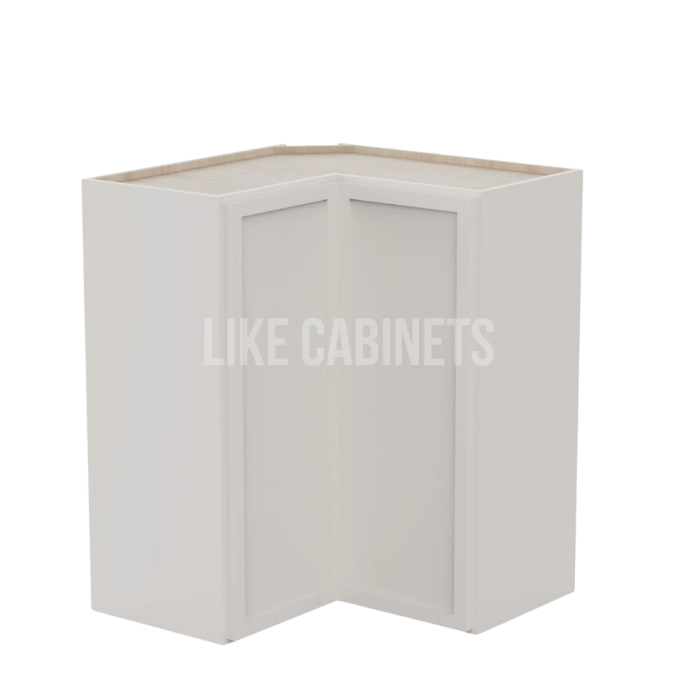 Dove White Slim Shaker Easy Reach Wall Cabinet – Bright Corner Storage ...