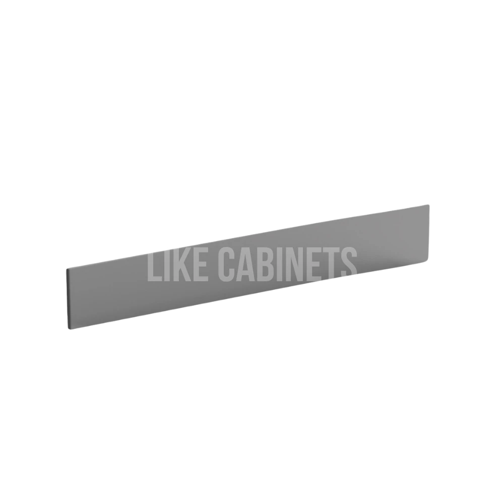 Frameless Gloss Gray Toe Kick – Modern Base Trim | Like Cabinets