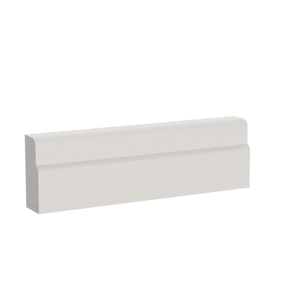 Dove White Slim Shaker Furniture Base Moulding – Bright Trim – Like ...